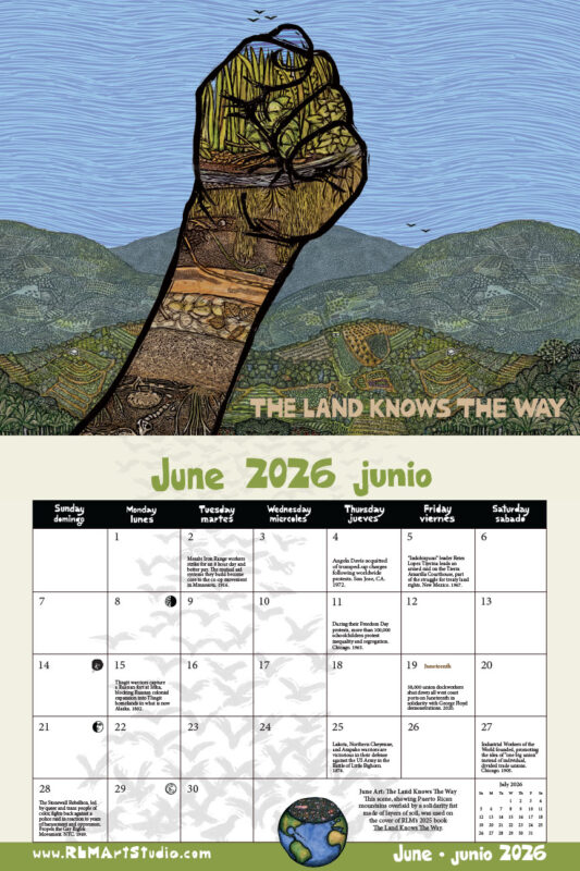 2026 RLM Liberation Calendar – Ricardo Levins Morales Art Studio Store