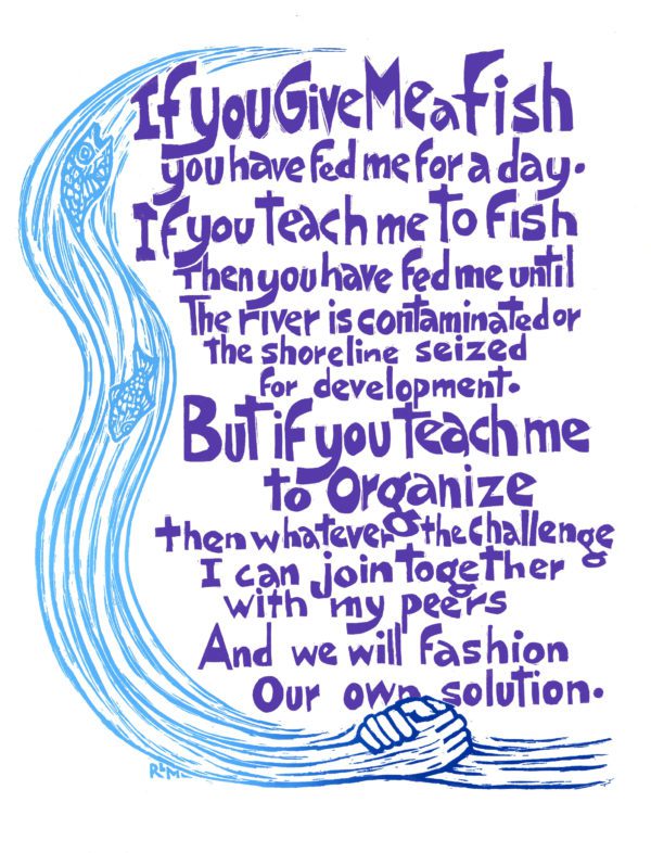 Give Me a Fish – Ricardo Levins Morales Art Studio Store