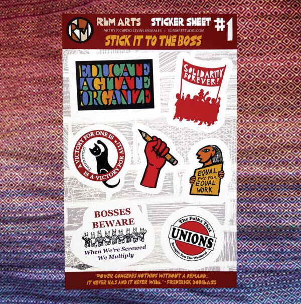 RLM Arts Sticker Sheets – Ricardo Levins Morales Art Studio Store