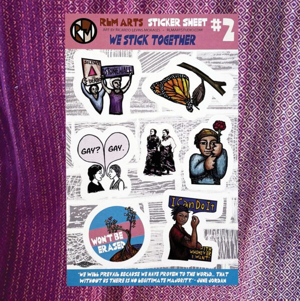 RLM Arts Sticker Sheets – Ricardo Levins Morales Art Studio Store